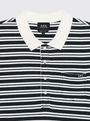 A.p.c. Striped Polo Shirt Dress