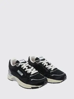 AUTRY Hyperway Low-top Sneakers In Leather And Mesh With A Serrated Sole
