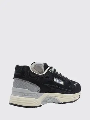AUTRY Hyperway Low-top Sneakers In Leather And Mesh With A Serrated Sole