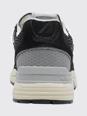 AUTRY Hyperway Low-top Sneakers In Leather And Mesh With A Serrated Sole