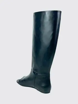 Gimaguas Open-toe Knee-high Boots In Smooth Leather