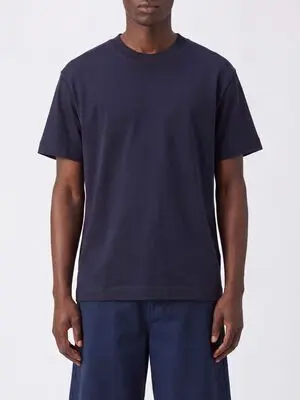 Closed Basic Crew Neck T-shirt In Pure Organic Cotton With A Straight Hem - Blue