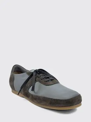 Our Legacy Vintage-style Two-tone Low-top Sneakers In Canvas And Suede