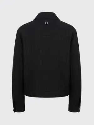 WOOYOUNGMI Textured Zip-up Jumper