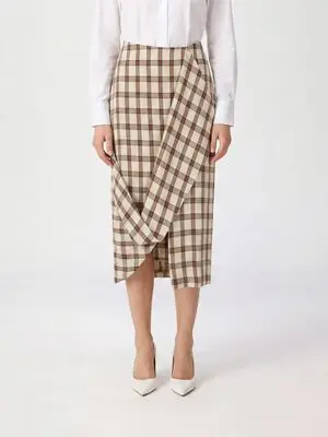 RÓHE Plaid Wrap Skirt