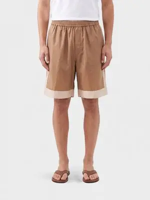 Dsquared2 Silk Athletic Shorts With Monogram Logo