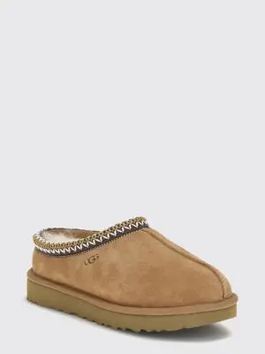 UGG Tasman Ii Suede Sabot Mules With Wool Interior - Walnut