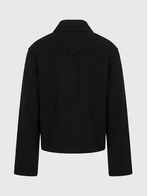 RIER Long-sleeved Pure Wool Polo Shirt With Two-button Placket