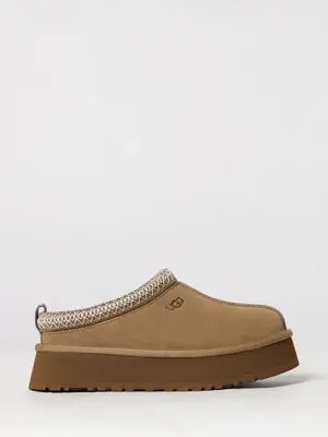 UGG Tazz Ii Suede Platform Mules With Contrast Stitching - Burnt