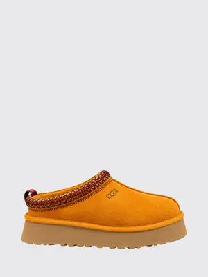 UGG Ugg Tazz II Suede Platform Mules With Contrast Stitching Rust