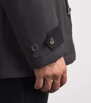 Paul & Shark Leather Trim Padded Jacket