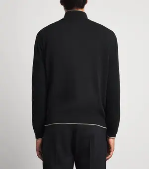 Paul & Shark Cashmere Quarter-zip Sweater