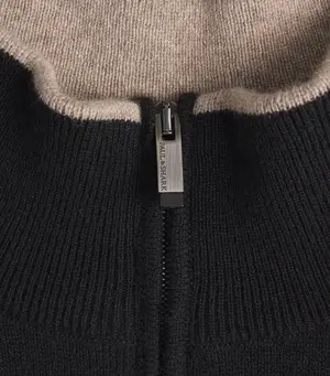 Paul & Shark Cashmere Quarter-zip Sweater