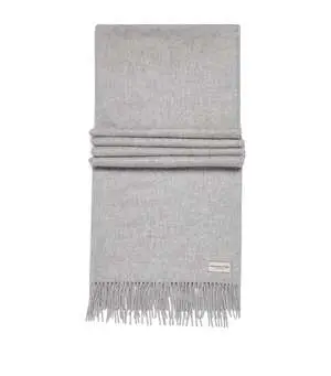 Johnstons Of Elgin Cashmere Wide Scarf - Silver