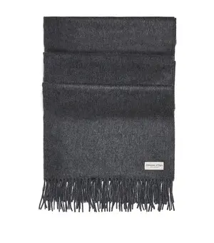 Johnstons Of Elgin Cashmere Wide Scarf - Grey