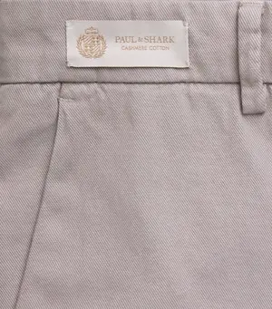 Paul & Shark Cotton-cashmere Straight Chinos