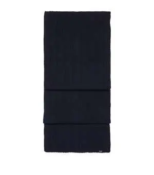 Paul & Shark Ribbed Scarf - Navy