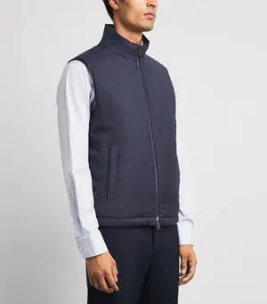 Paul & Shark Virgin Wool Reversible Gilet