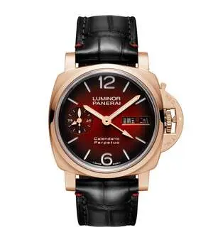 Panerai Goldtech Luminor Perpetual Calendar Watch - Red