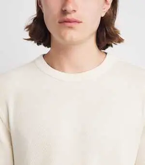Citizens Of Humanity Cotton Waffle Knit Long Sleeve Sweater