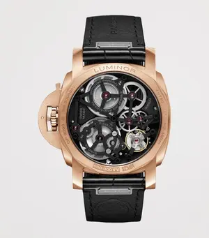 Panerai Goldtech Luminor 31 Days Skeleton Dial Watch