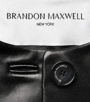Brandon Maxwell Ryder Leather Jacket