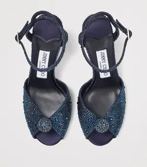 JIMMY CHOO Sacora 85 Embellished Heeled Sandals