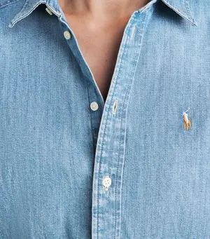 Polo Ralph Lauren Denim Shirt With Embroidered Polo Pony