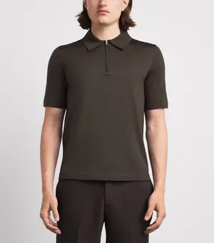 Sandro Zip-up Polo Shirt
