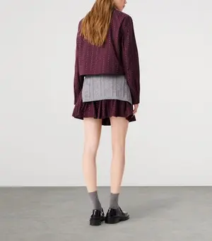 Maje Embellished Stripe Shirt