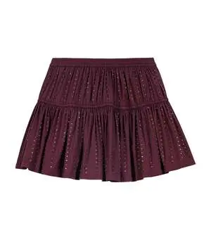 Maje Embellished Mini Skirt - Red