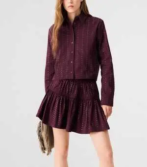 Maje Embellished Mini Skirt