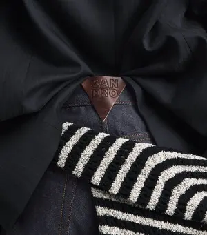 Sandro Metal Detail Barrel Jeans