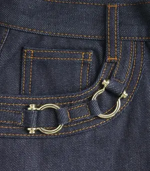 Sandro Metal Detail Barrel Jeans
