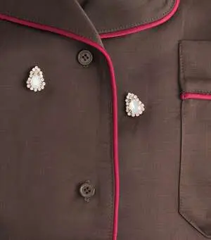Sandro Embellished Pyjama-style Shirt