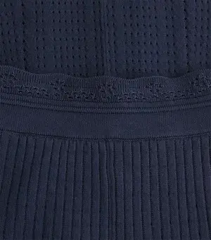 Sandro Pointelle Knit Maxi Skirt