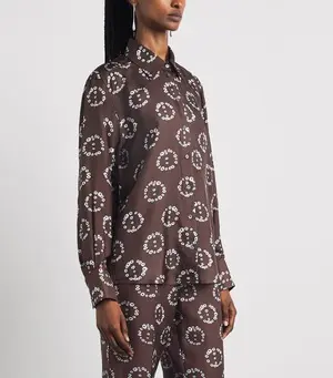 Sandro Silk Floral Shirt