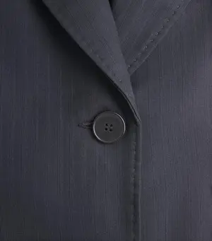 Sandro Wool-blend Striped Slim Blazer