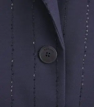 Sandro Embellished Stripe Blazer