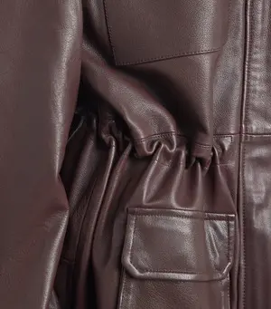 Sandro Oversized Leather Jacket