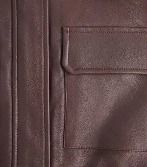 Sandro Oversized Leather Jacket