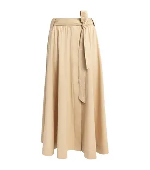 ME+EM Belted Maxi Skirt - Neutral
