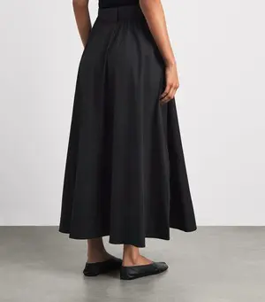 ME+EM Belted Maxi Skirt - Black