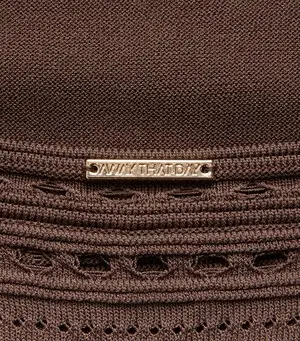 AWAY THAT DAY Crochet Zanzibar Maxi Dress - Brown