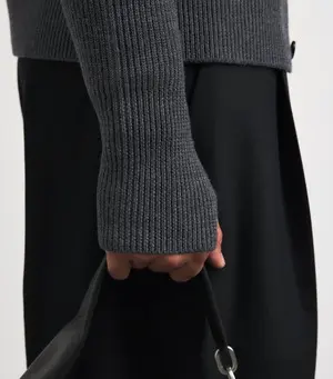Barena Venezia Virgin Wool Ribbed Cardigan
