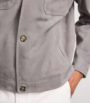 LARDINI Sheepskin Suede Jacket