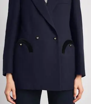 BLAZÉ MILANO Virgin Wool Double-breasted Everyday Blazer