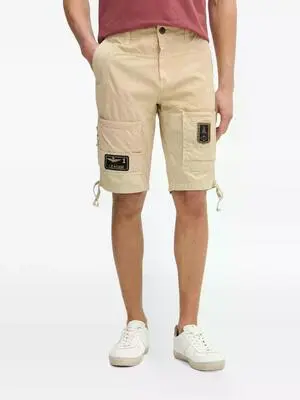 AERONAUTICA MILITARE Patch-detail Cargo Shorts - Neutrals