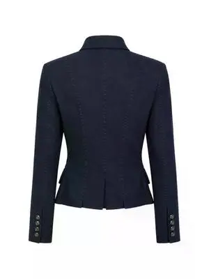 Masnada Cropped Jacket With Contrast Stitching