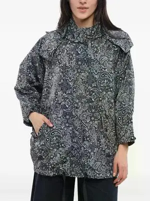 Woolrich Paisley-print Batwing-sleeve Jacket - Blue
